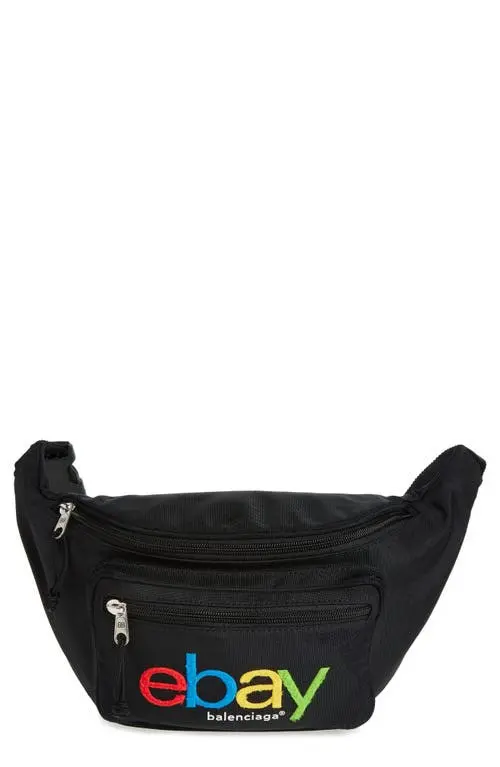 Balenciaga X Ebay Explorer Belt Bag In 1000 Black - 50% Off